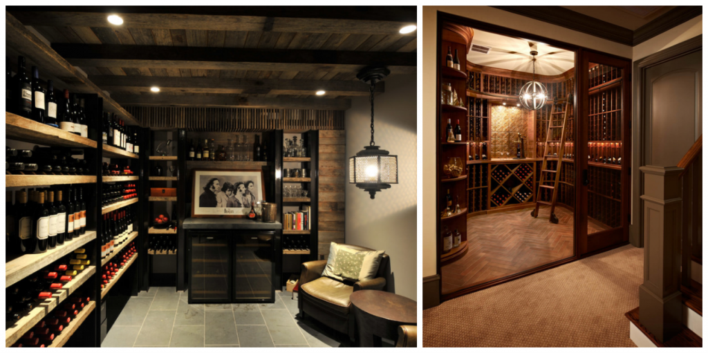 Storing wine in a home wine cellar