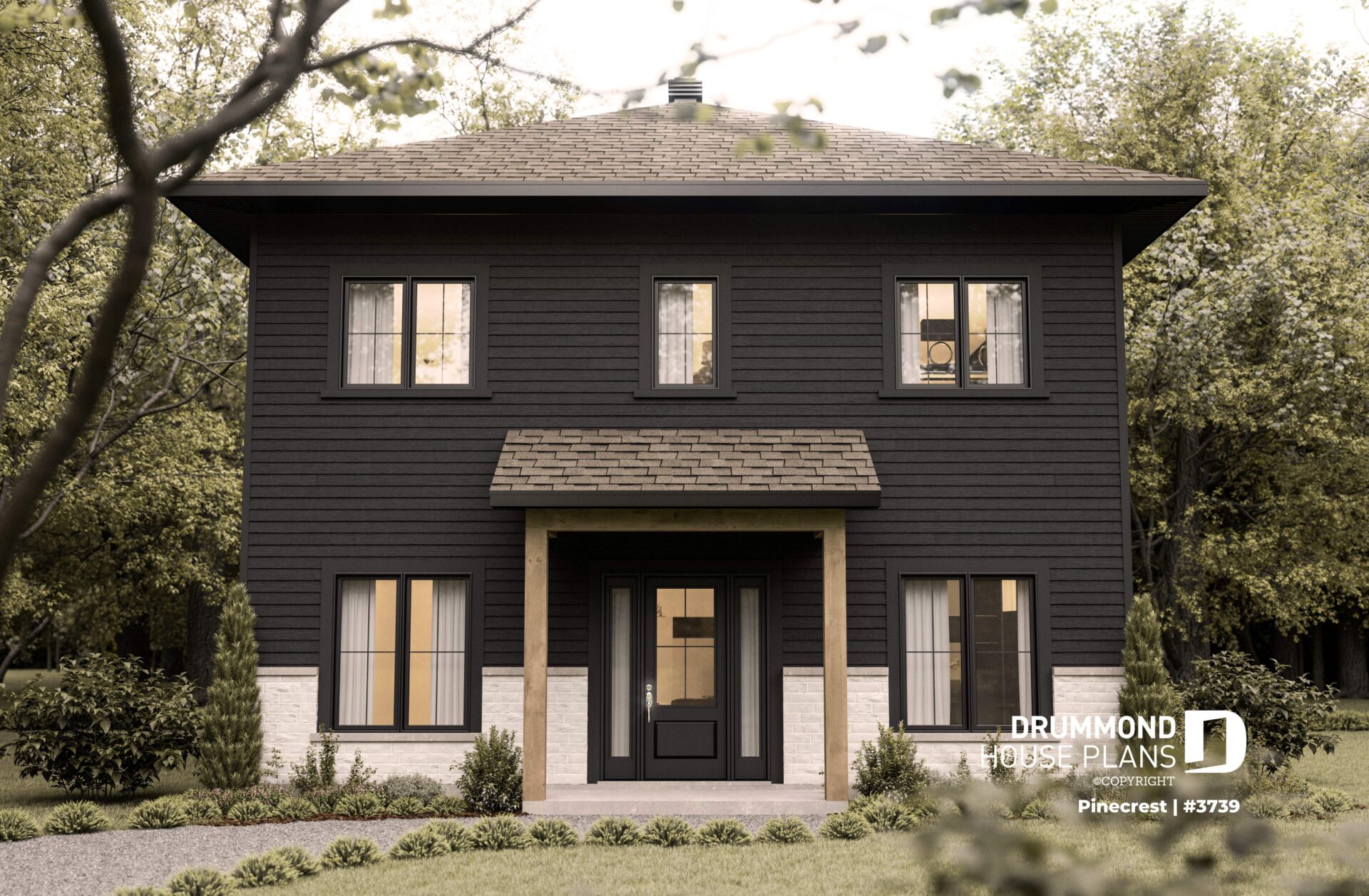 Economic Contemporary two storey House Plan – Drummond House Plans Blog