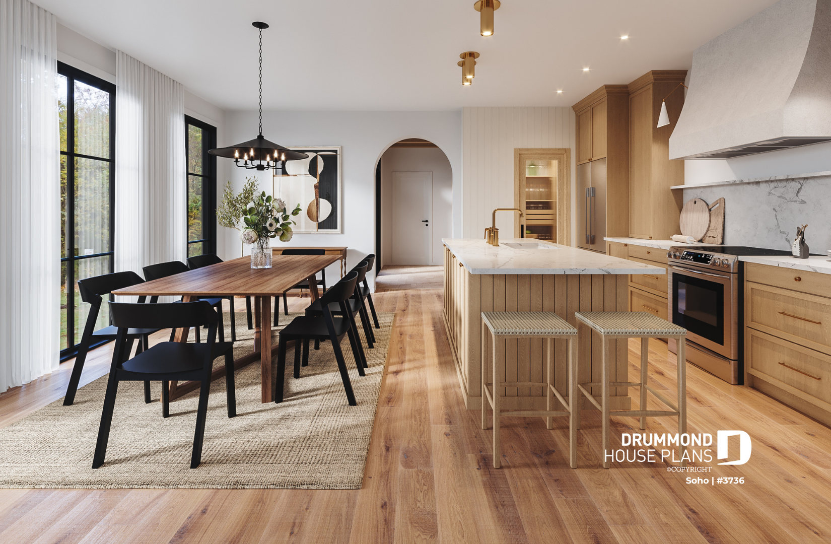 Transitional house plan - Soho – Drummond House Plans Blog